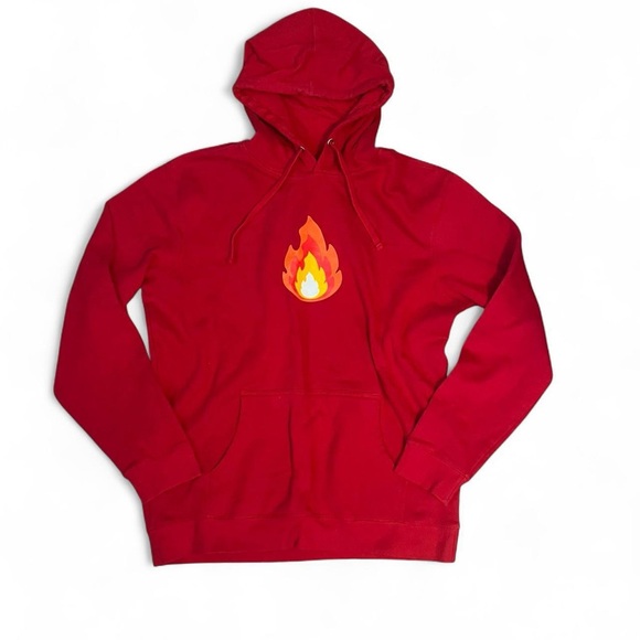 Dream | Sweaters | Red Flame Graphic Hoodie | Poshmark